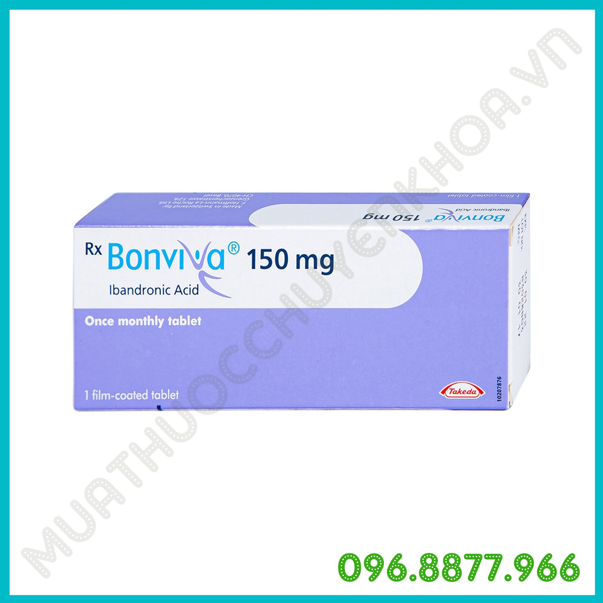 Thuốc Bonviva 150mg 3mg/3ml (Axit ibandronic) - Điều Trị Xương Khớp
