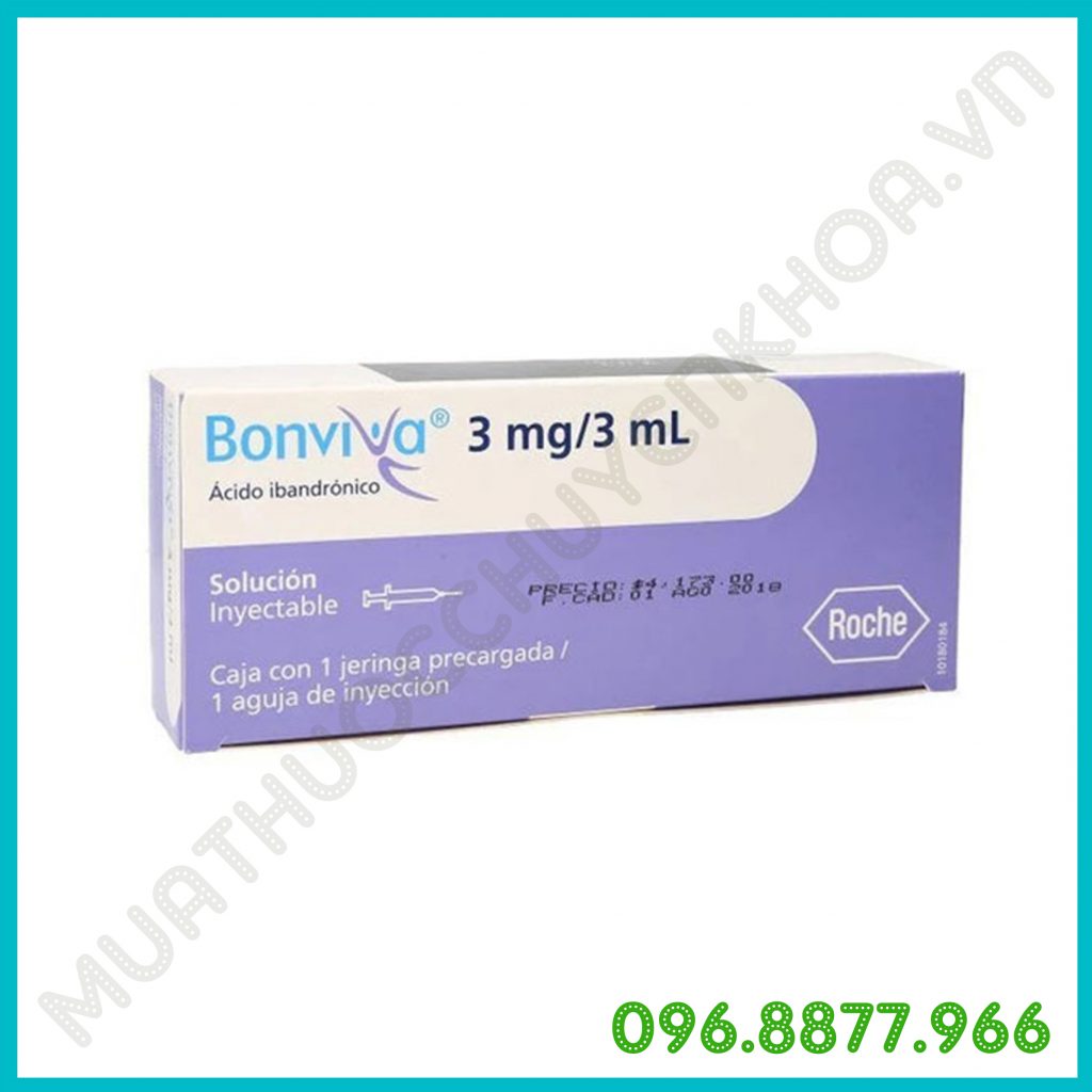 Thuốc Bonviva 150mg 3mg/3ml (Axit ibandronic) - Điều Trị Xương Khớp