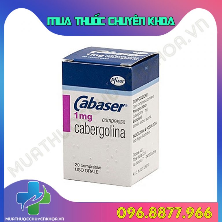 Thuốc Cabaser 1mg 2mg - Cabergoline