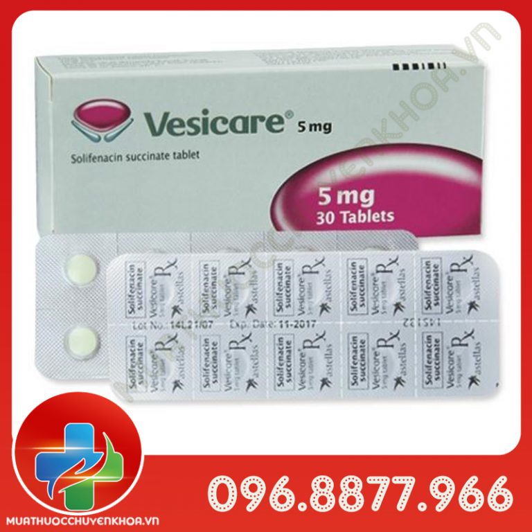 Thuốc Vesicare 5mg 10mg (Solifenacin Succinate) - Điều Trị Đường Tiết Niệu