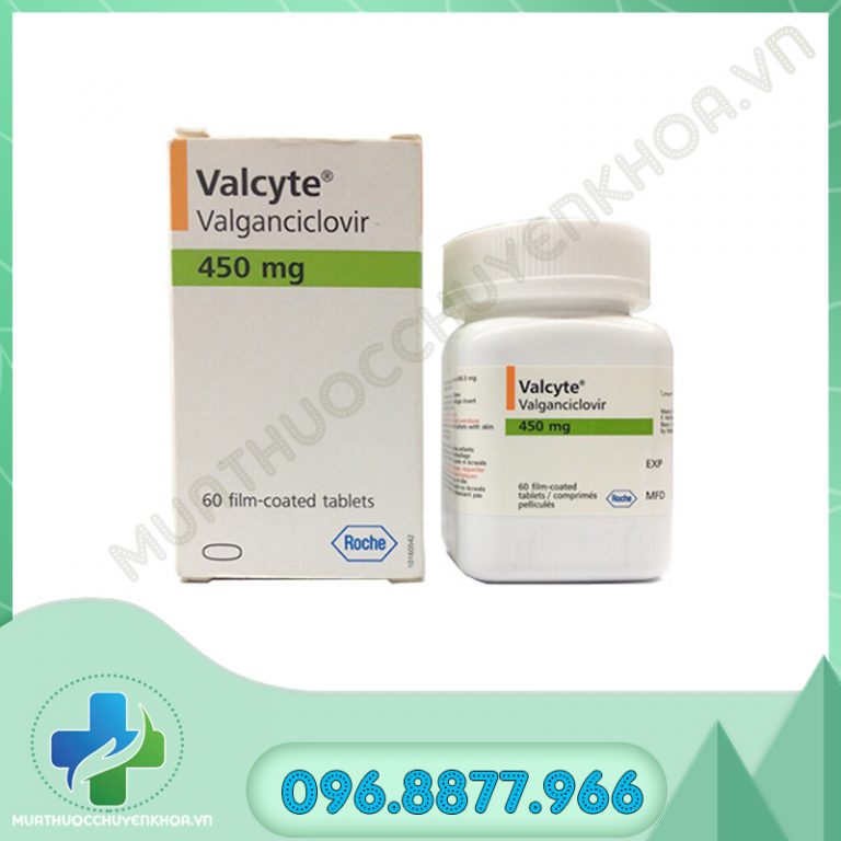 Thuốc Valcyte 450mg (Valganciclovir) – Điều Trị Viêm Võng Mạc (CMV)