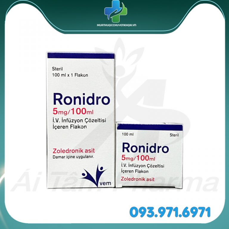 Thuốc Ronidro 5mg/100ml (Zoledronic Acid) - Điều Trị Loãng Xương