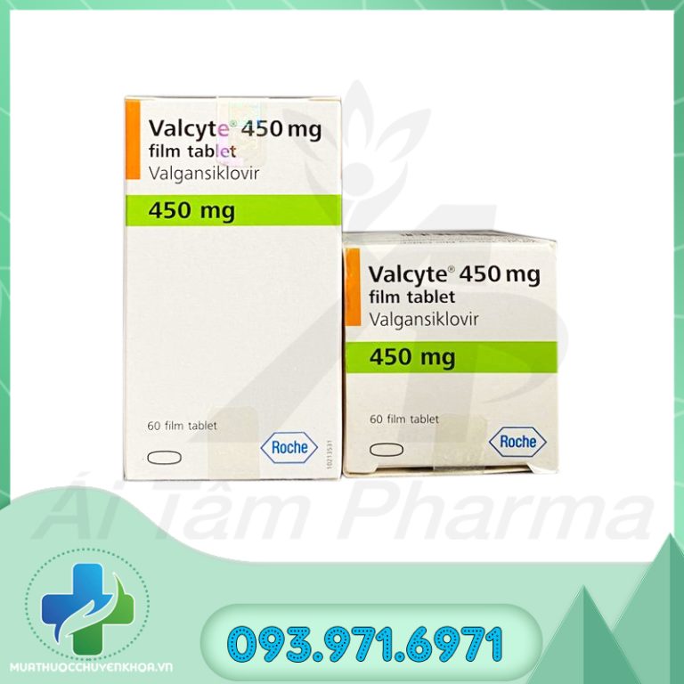 Thuốc Valcyte 450mg (Valganciclovir) – Điều Trị Viêm Võng Mạc (CMV)
