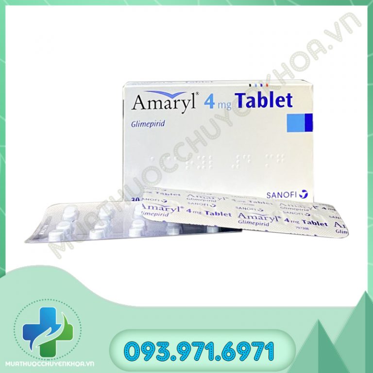 Thuốc Amaryl 4mg (Glimepirid) - Điều Trị Tiểu Đường Type 2