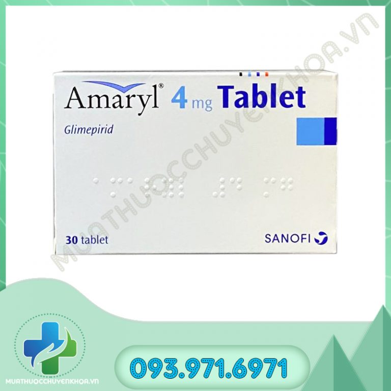 Thuốc Amaryl 4mg (Glimepirid) - Điều Trị Tiểu Đường Type 2