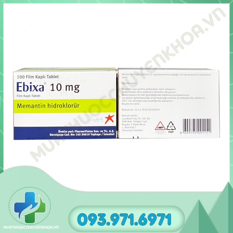 Thuốc Ebixa 10mg (Memantine) - Điều Trị Bệnh Alzheimer