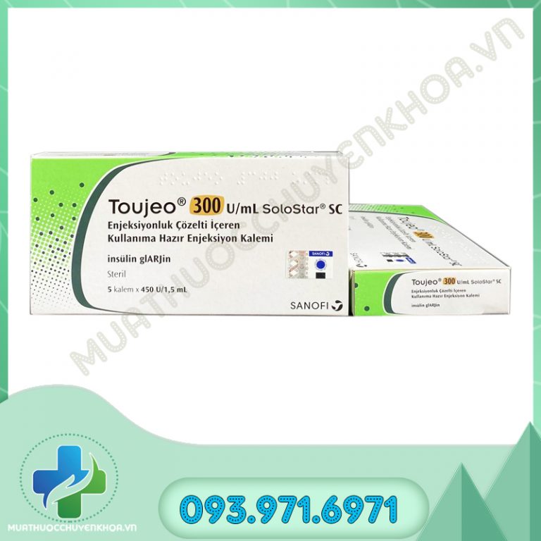 Thuốc Toujeo 300U/mL SoloStar SC (Insulin Glargine) - Bút Tiêm Tiểu Đường