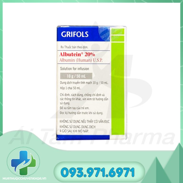 Thuốc Albutein 20% 50ml (Albumin) - Điều Trị Sốc Do Mất Máu