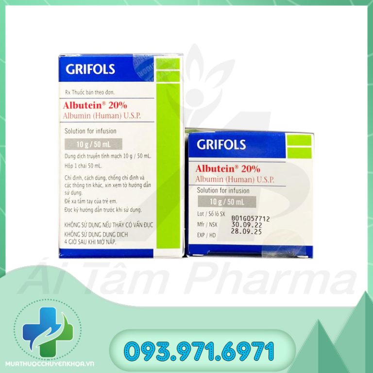 Thuốc Albutein 20% 50ml (Albumin) - Điều Trị Sốc Do Mất Máu