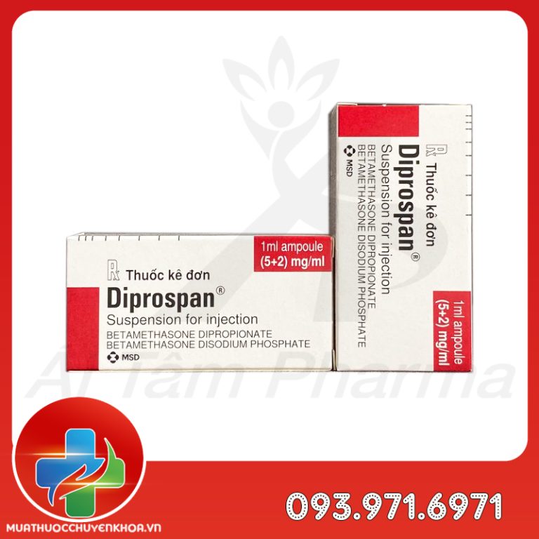 Thuốc Diprospan 5mg+2mg/ml (Betamethasone) - Điều Trị Viêm Xương Khớp
